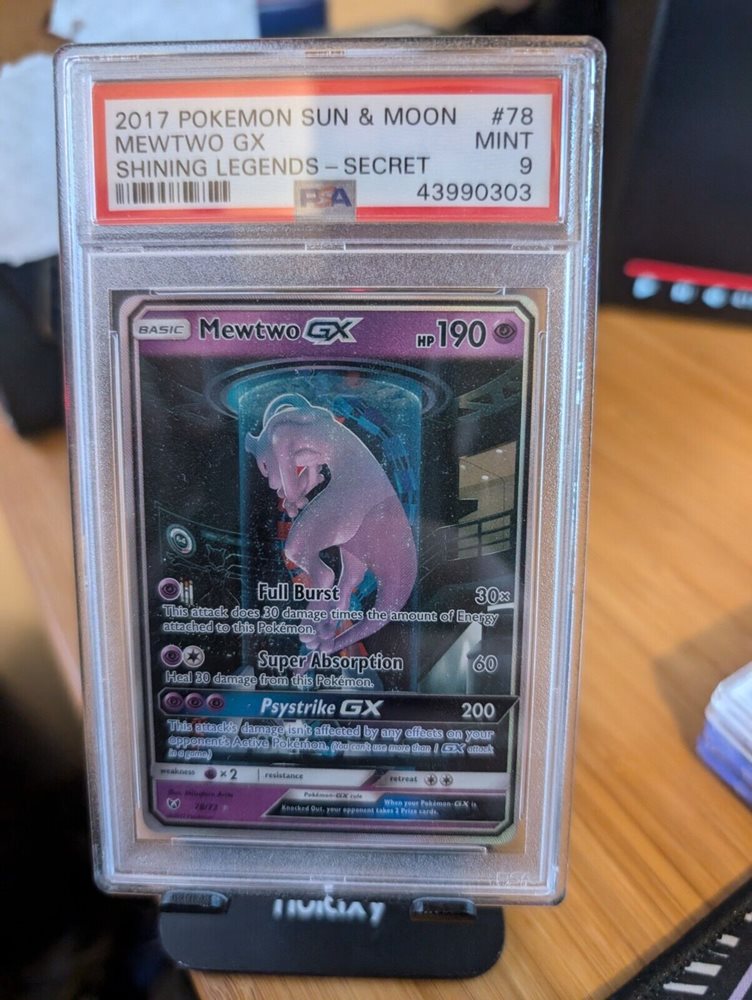 Auction Prices Realized Tcg Cards 2017 Pokemon Sun & Moon Shining Legends Mewtwo Gx