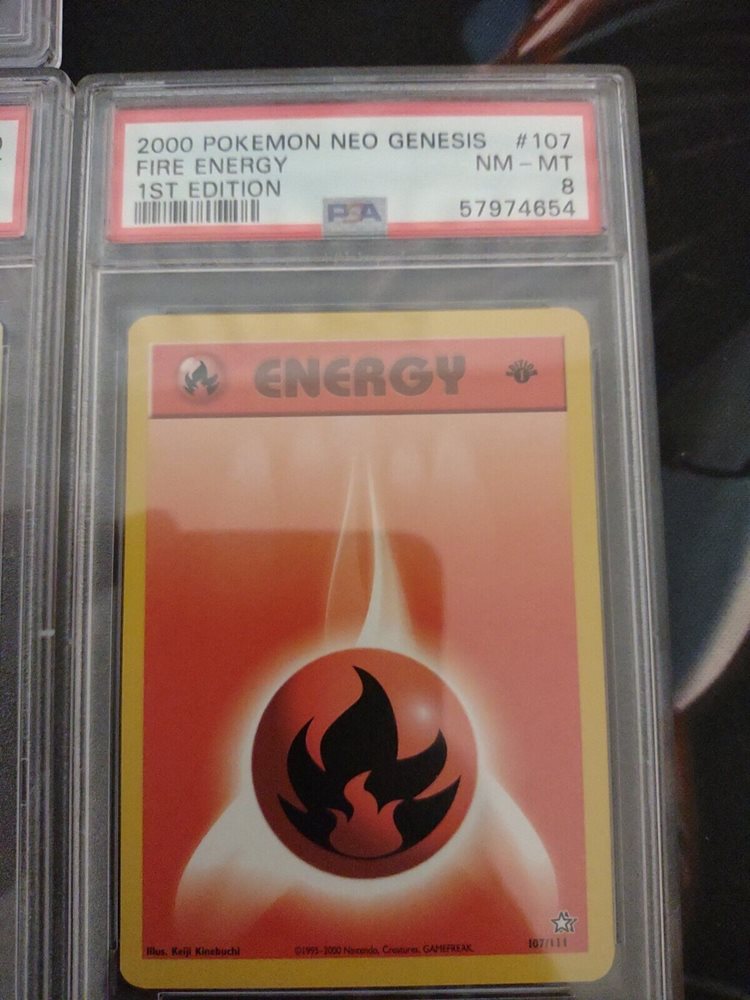Auction Prices Realized Tcg Cards 2000 POKEMON NEO GENESIS Fire Energy