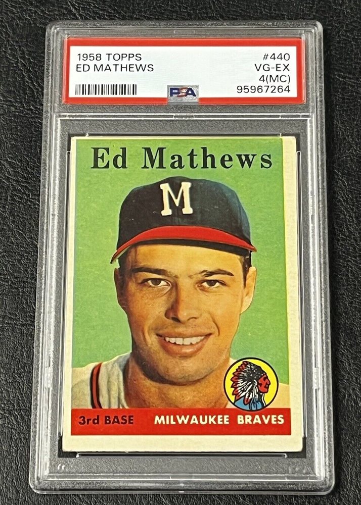 Auction Prices Realized Baseball Cards 1958 Topps Ed Mathews