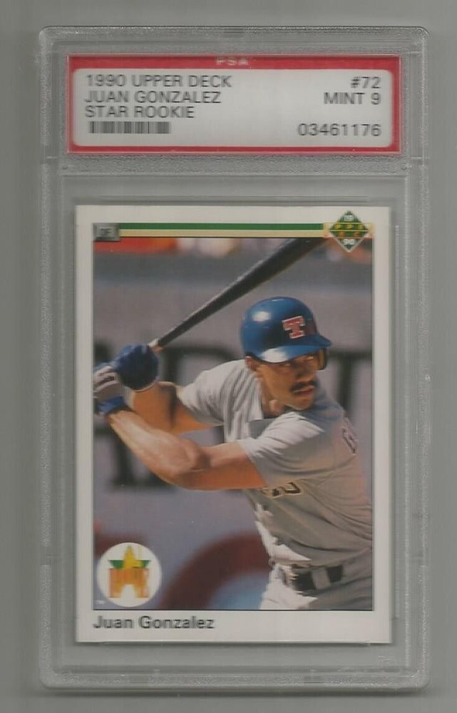 Auction Prices Realized Baseball Cards 1990 Upper Deck Juan Gonzalez