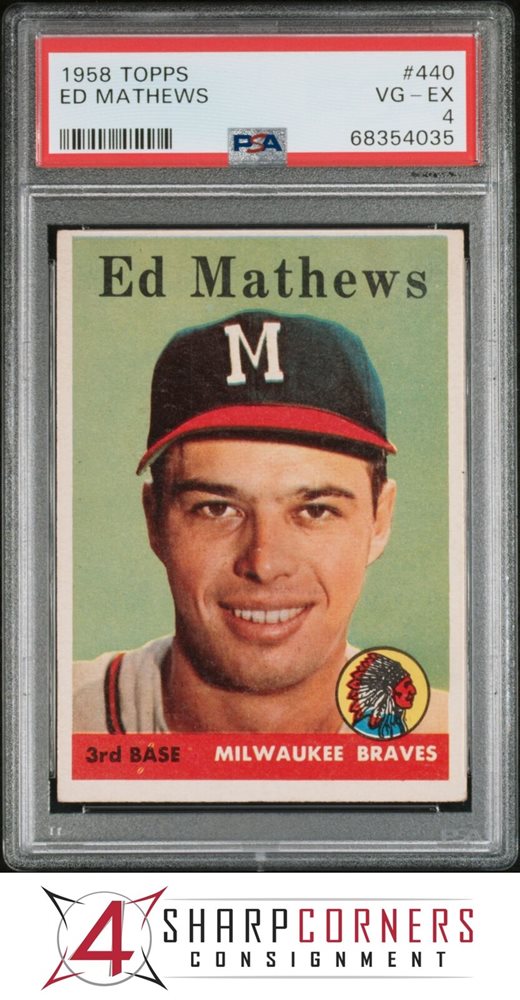 Auction Prices Realized Baseball Cards 1958 Topps Ed Mathews