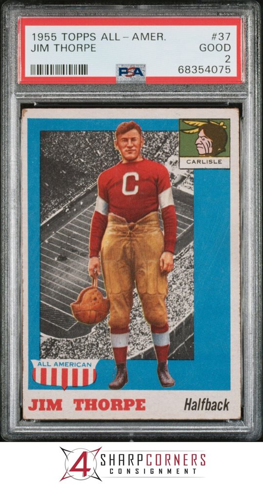 Auction Prices Realized Football Cards 1955 Topps All-Amer. Jim Thorpe