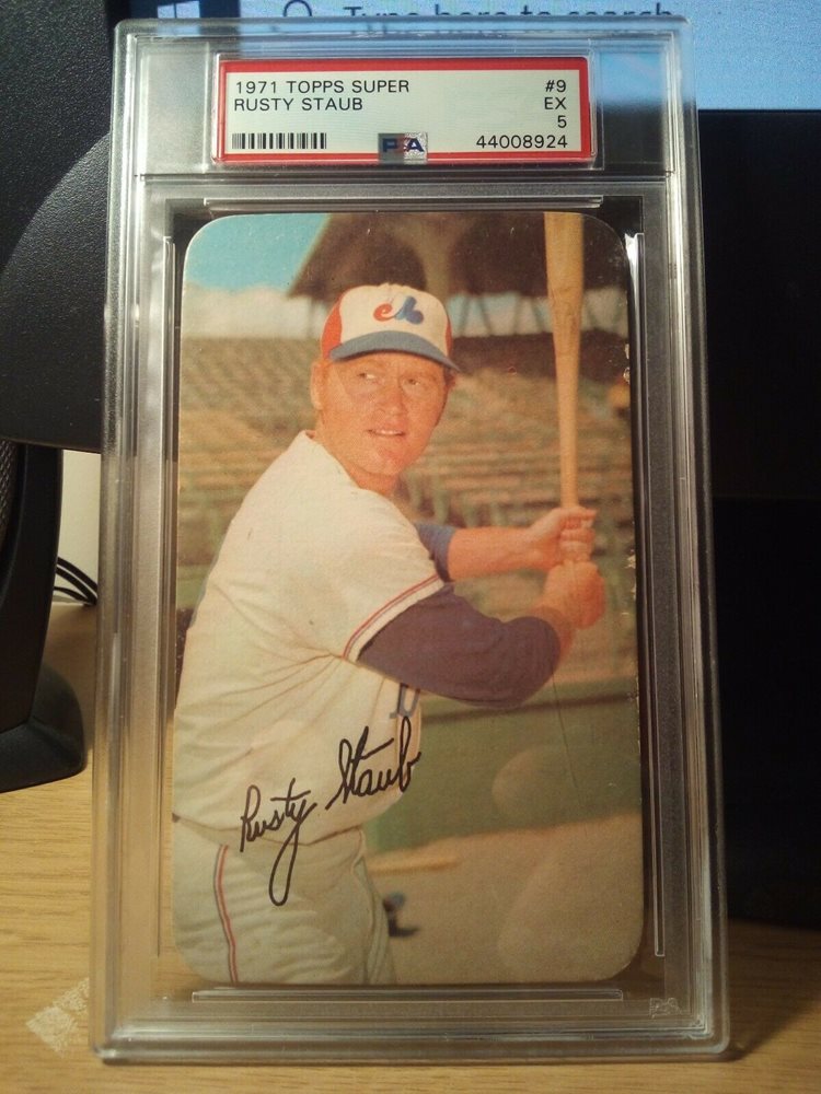 Auction Prices Realized Baseball Cards 1971 Topps Super Rusty Staub