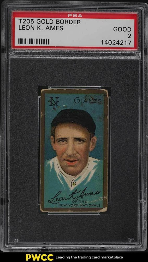 Auction Prices Realized Baseball Cards 1911 T205 GOLD BORDER Leon K. Ames