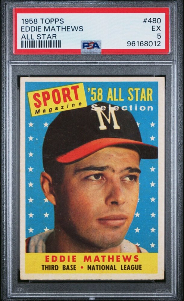 Auction Prices Realized Baseball Cards 1958 TOPPS Eddie Mathews