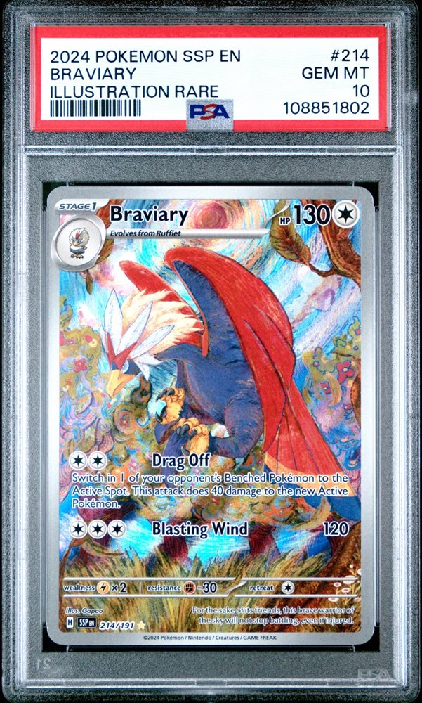 Auction Prices Realized Tcg Cards 2024 POKEMON SSP EN-SURGING SPARKS Braviary