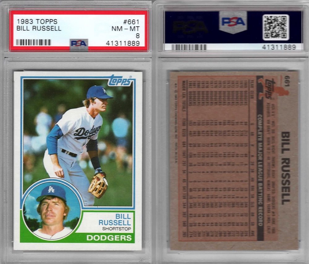 Auction Prices Realized Baseball Cards 1983 Topps Bill Russell