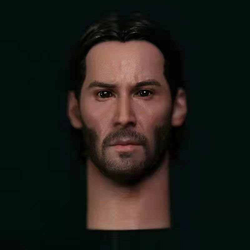1/6 Keanu Reeves Killer PVC Head Sculpt Fit 12inch Male