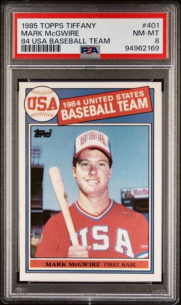 Auction Prices Realized Baseball Cards 1985 Topps Tiffany Mark McGwire