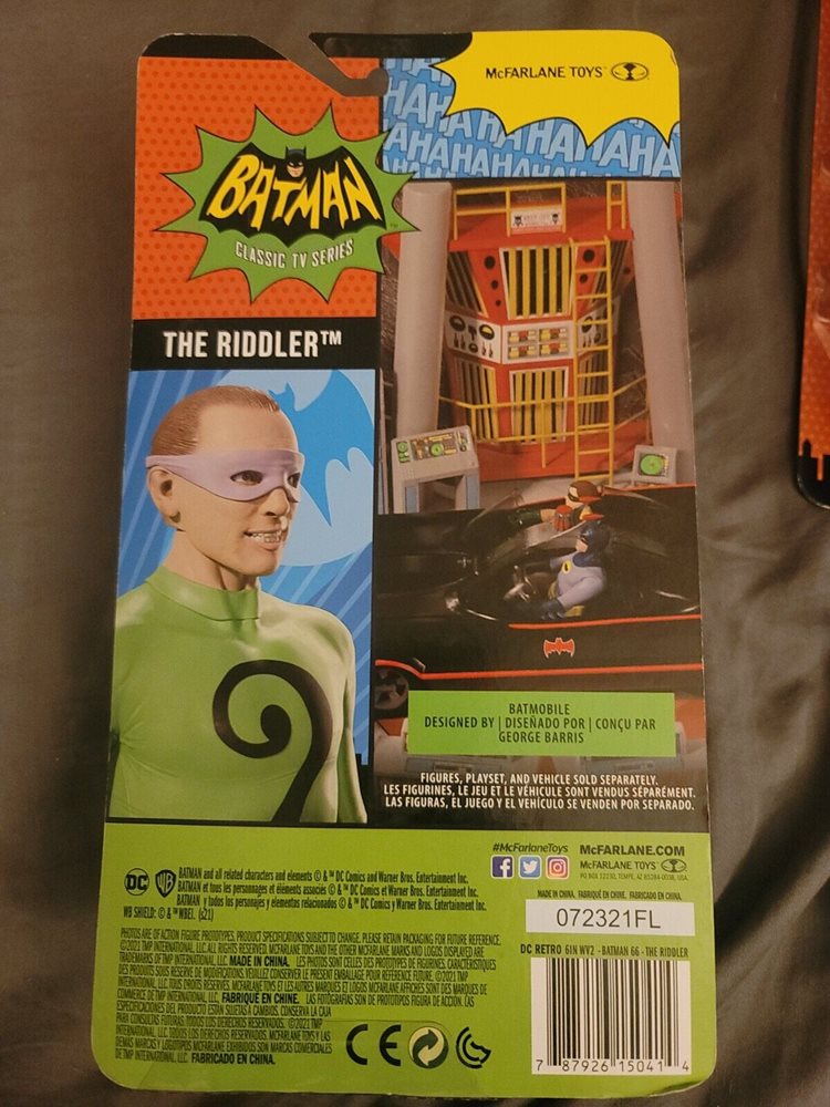 McFarlane Toys The Riddler Retro 1966 Classic TV Series