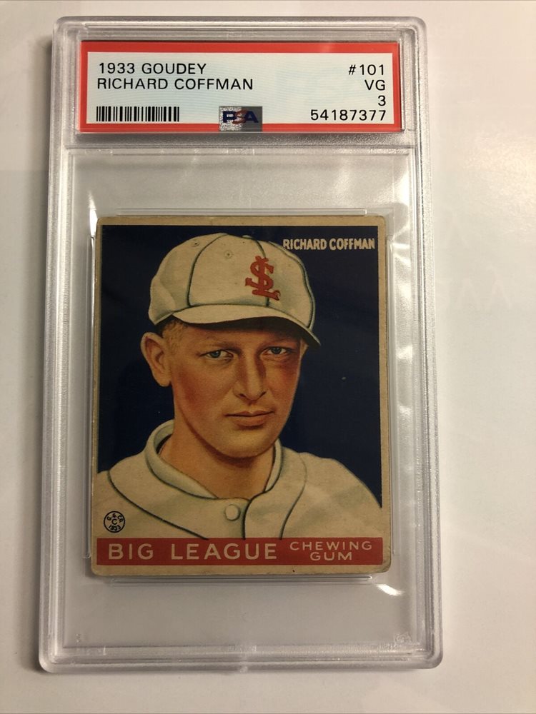 Auction Prices Realized Baseball Cards 1933 Goudey Richard Coffman