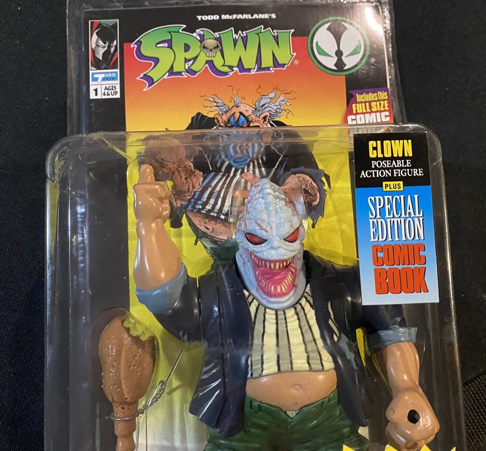 1994 McFarlane Spawn Clown Action Figure + Special Edit