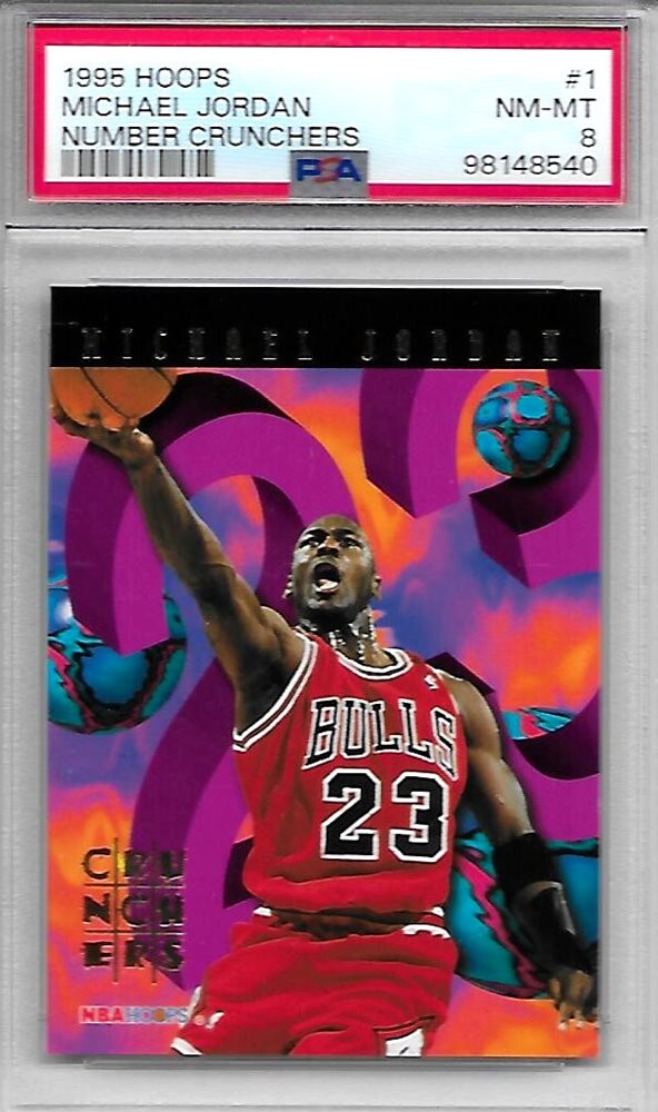 Auction Prices Realized Basketball Cards 1995 HOOPS NUMBER CRUNCHERS Michael Jordan