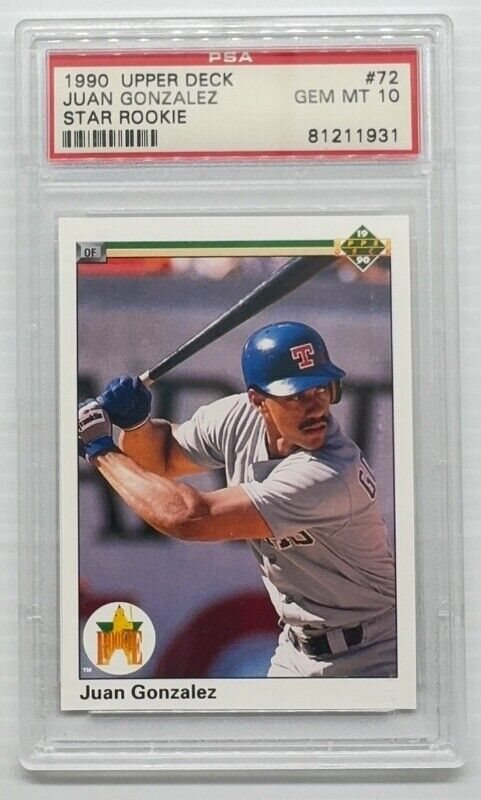 Auction Prices Realized Baseball Cards 1990 Upper Deck Juan Gonzalez