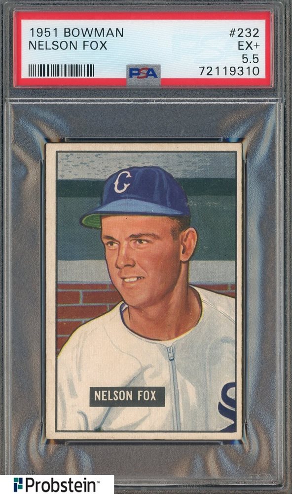 Auction Prices Realized Baseball Cards 1951 BOWMAN Nelson Fox