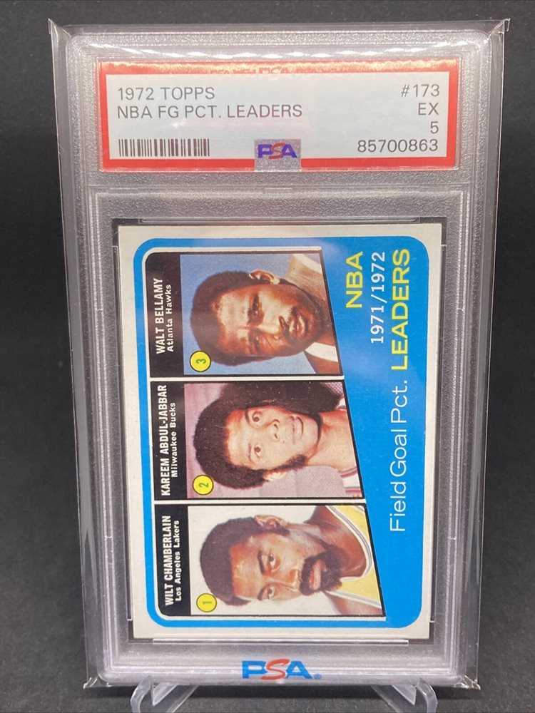 Auction Prices Realized Basketball Cards 1972 Topps Nba Fg Pct. Leaders