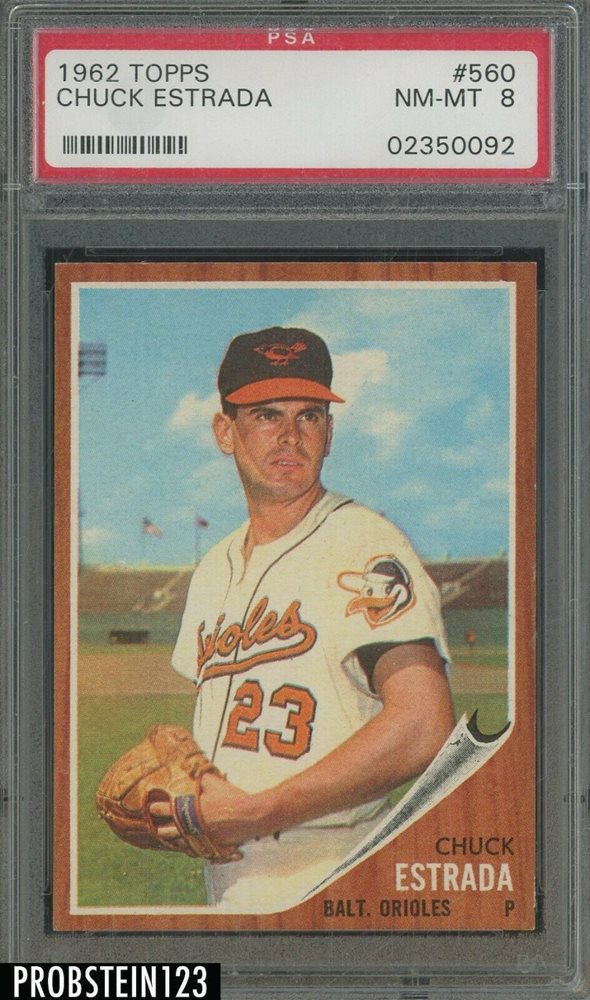 Auction Prices Realized Baseball Cards 1962 TOPPS Chuck Estrada