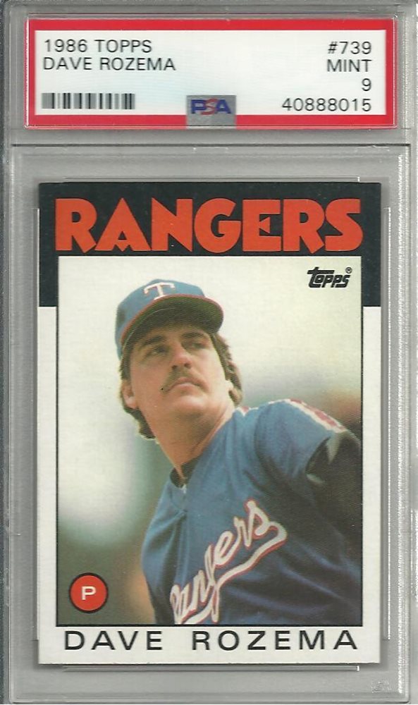 Auction Prices Realized Baseball Cards 1986 Topps Dave Rozema