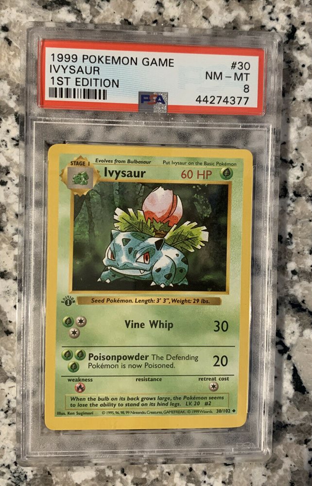 Auction Prices Realized Tcg Cards 1999 Pokemon Game Ivysaur 1st Edition