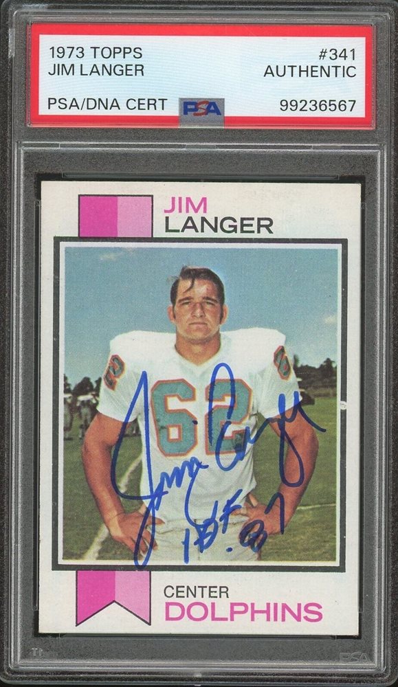 Auction Prices Realized Football Cards 1973 Topps Jim Langer
