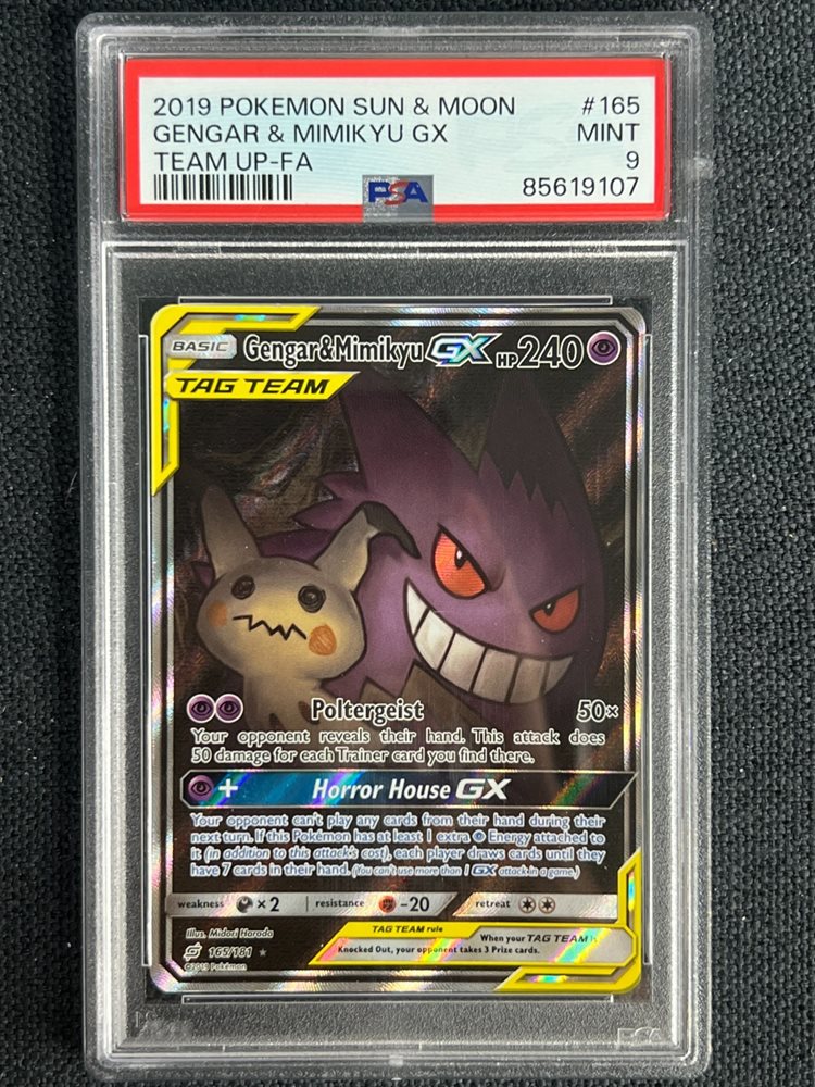 Auction Prices Realized Tcg Cards 2019 POKEMON SUN & MOON TEAM UP Full Art / Gengar & Mimikyu Gx