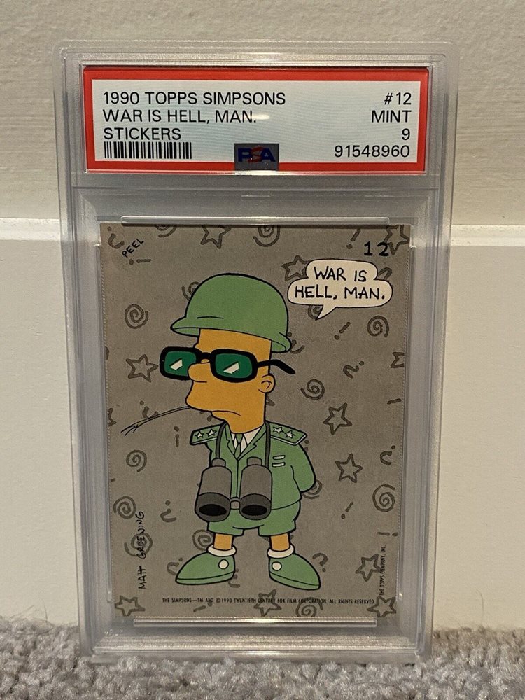 Auction Prices Realized Non-Sport Cards 1990 Topps Simpsons Stickers ...