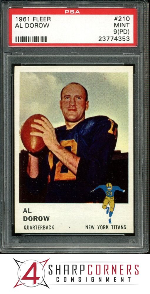 Auction Prices Realized Football Cards 1961 FLEER Al Dorow