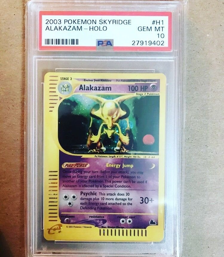 Auction Prices Realized Tcg Cards 2003 Pokemon Skyridge Alakazam-Holo