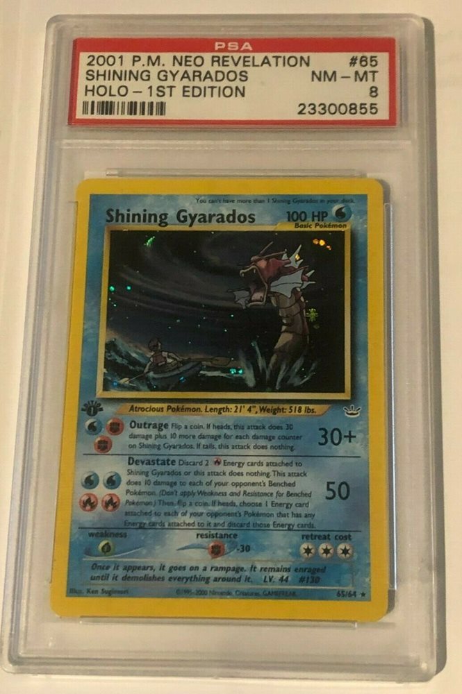 Auction Prices Realized Tcg Cards 2001 Pokemon Neo Revelation 1st Edition Shining Gyarados-Holo
