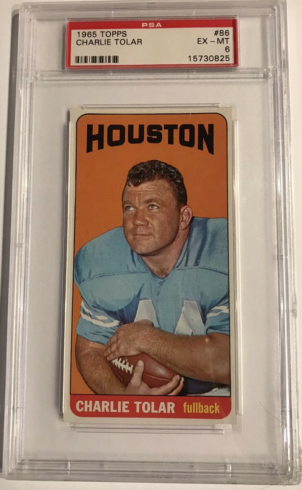 Auction Prices Realized Football Cards 1965 Topps Charlie Tolar