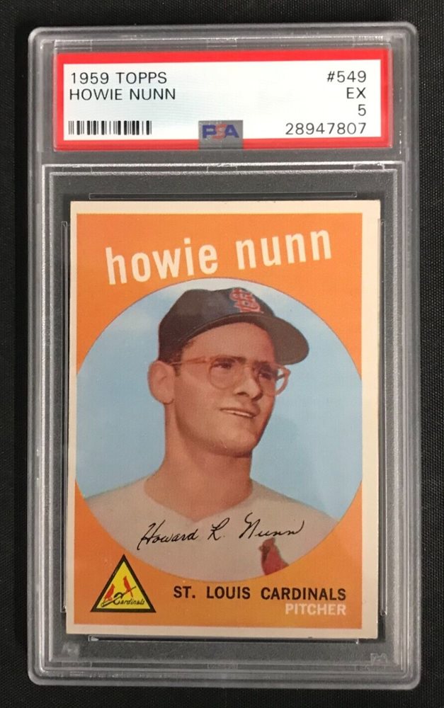 Auction Prices Realized Baseball Cards 1959 TOPPS Howie Nunn