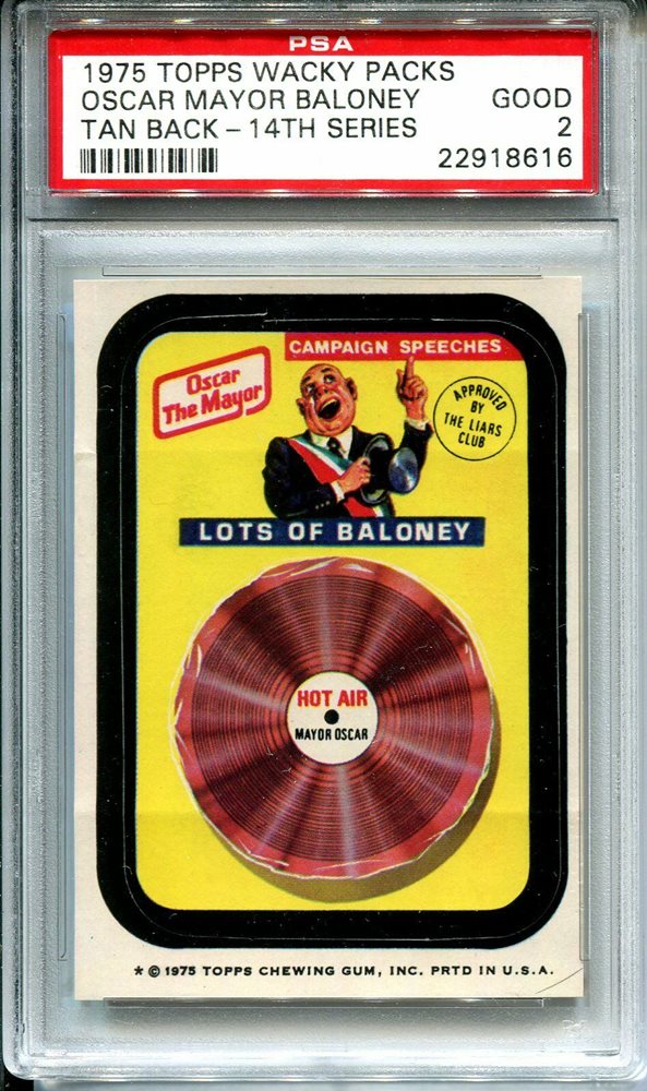Auction Prices Realized Non-Sport Cards 1975 TOPPS WACKY PACKS 14TH ...