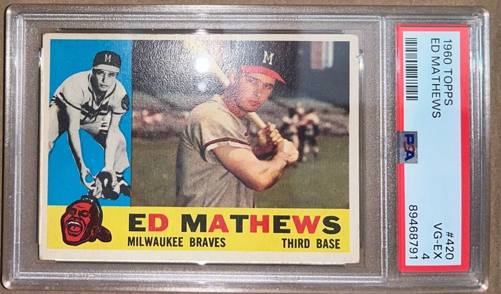 Auction Prices Realized Baseball Cards 1960 TOPPS Ed Mathews