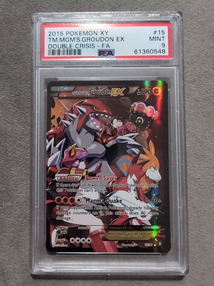 Auction Prices Realized Tcg Cards 2015 Pokemon Xy Double Crisis Full Art / Team Magma's Groudon Ex