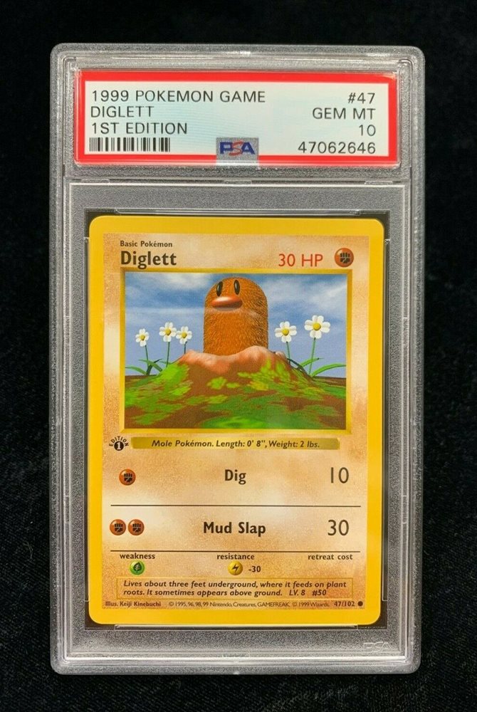 Auction Prices Realized Tcg Cards 1999 Pokemon Game Diglett 1st Edition