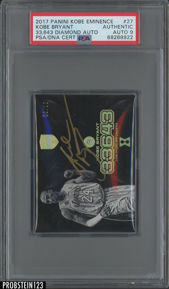 Auction Prices Realized Basketball Cards 2017 PANINI KOBE EMINENCE ...