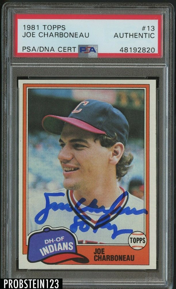 Auction Prices Realized Baseball Cards 1981 Topps Joe Charboneau