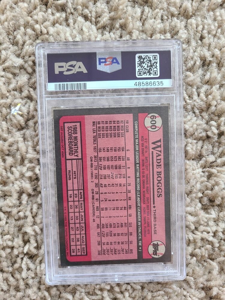 Auction Prices Realized Baseball Cards 1989 TOPPS Wade Boggs Auction Prices Realized Baseball Cards 1989 TOPPS Wade Boggs