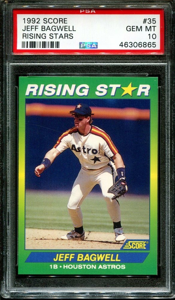 Auction Prices Realized Baseball Cards 1992 Score Rising Stars Jeff Bagwell