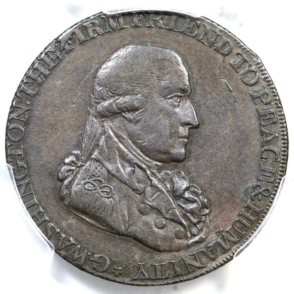 1795 PCGS AU Details Lg Button RE Washington Grate Colo