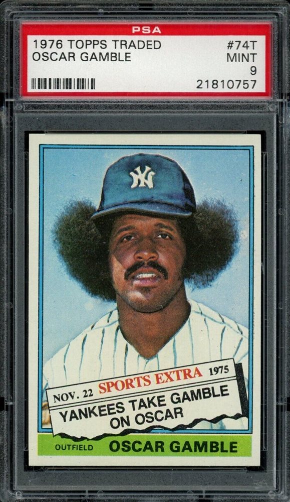 Auction Prices Realized Baseball Cards 1976 Topps Traded Oscar Gamble