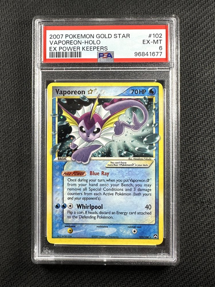 Auction Prices Realized Tcg Cards 2007 POKEMON EX POWER KEEPERS Vaporeon-Holo