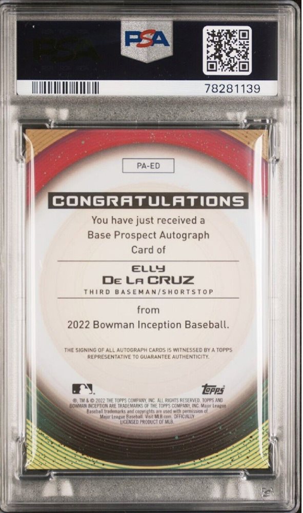 Auction Prices Realized Baseball Cards 2022 BOWMAN INCEPTION PROSPECT ...
