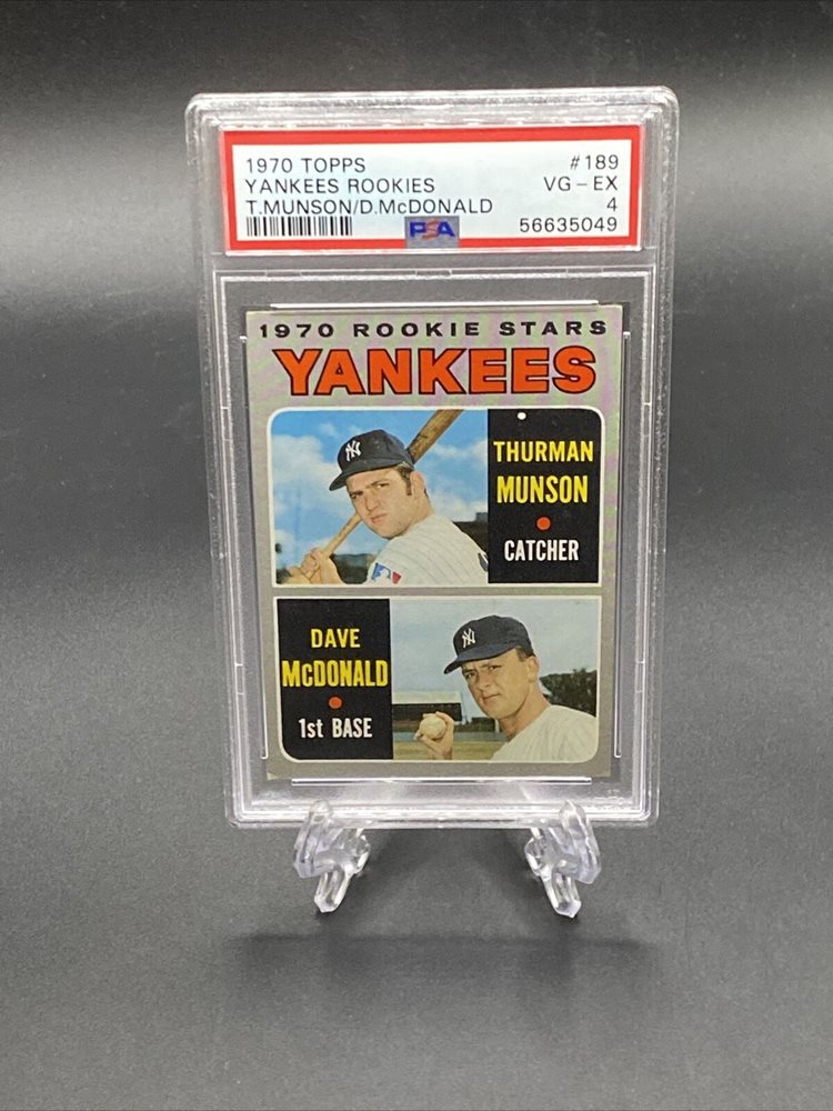 Auction Prices Realized Baseball Cards 1970 Topps Yankees Rookies