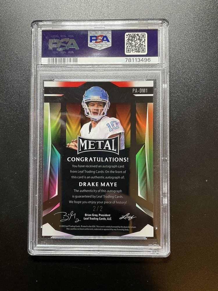 Auction Prices Realized Football Cards 2023 Leaf Metal Portrait ...