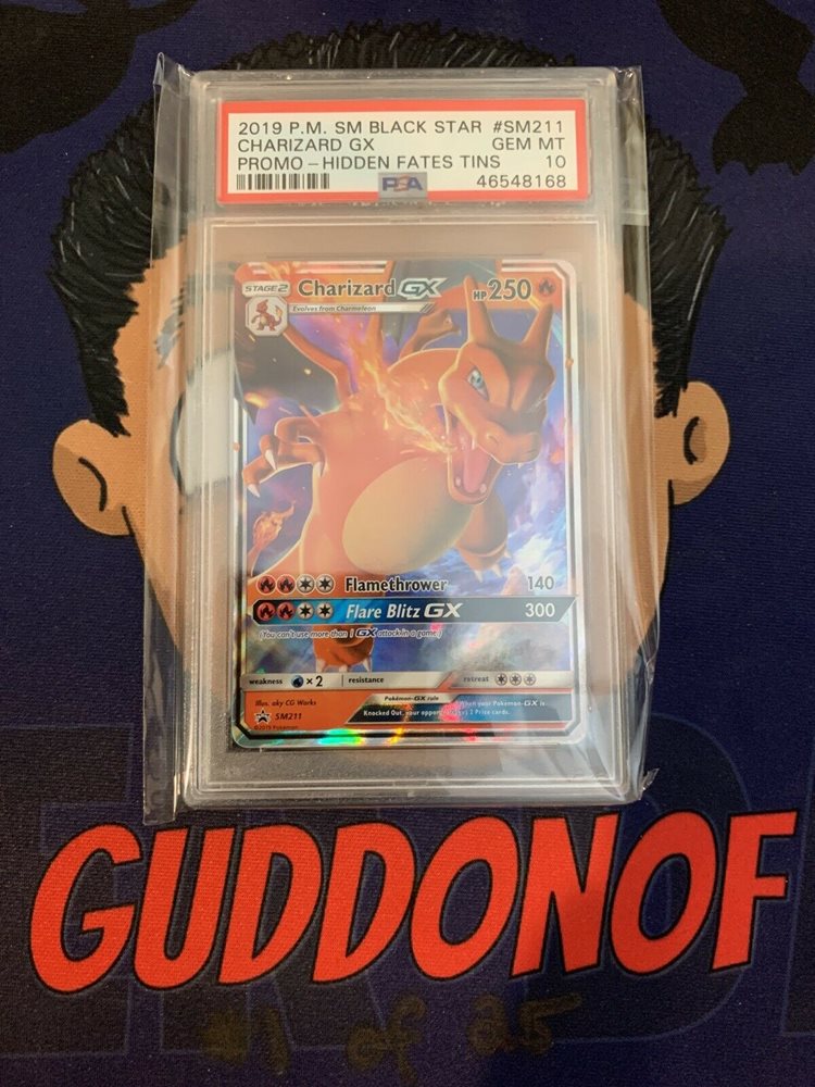 Toys & Hobbies Pokemon PSA 10 Charizard GX #SM211 Hidden Fates 2019 Tin ...