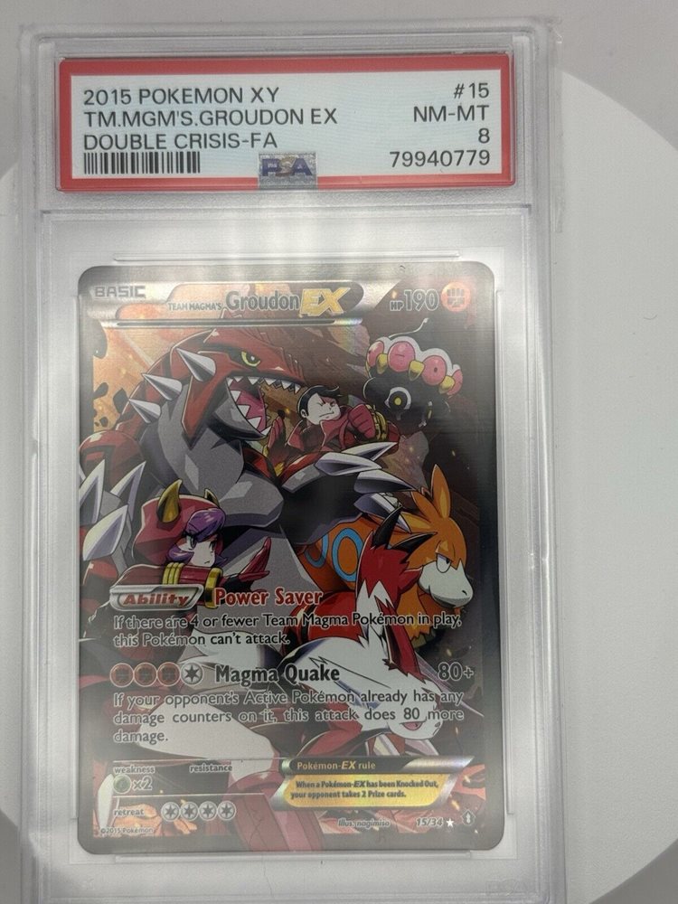 Auction Prices Realized Tcg Cards 2015 POKEMON XY DOUBLE CRISIS Full Art / Team Magma's Groudon Ex
