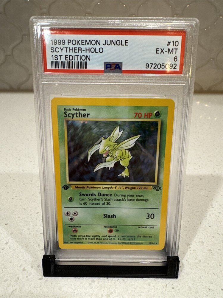 Auction Prices Realized Tcg Cards 1999 POKEMON JUNGLE Scyther-Holo