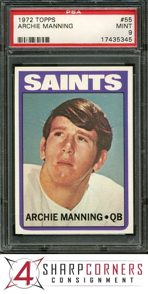 Auction Prices Realized Football Cards 1972 Topps Archie Manning
