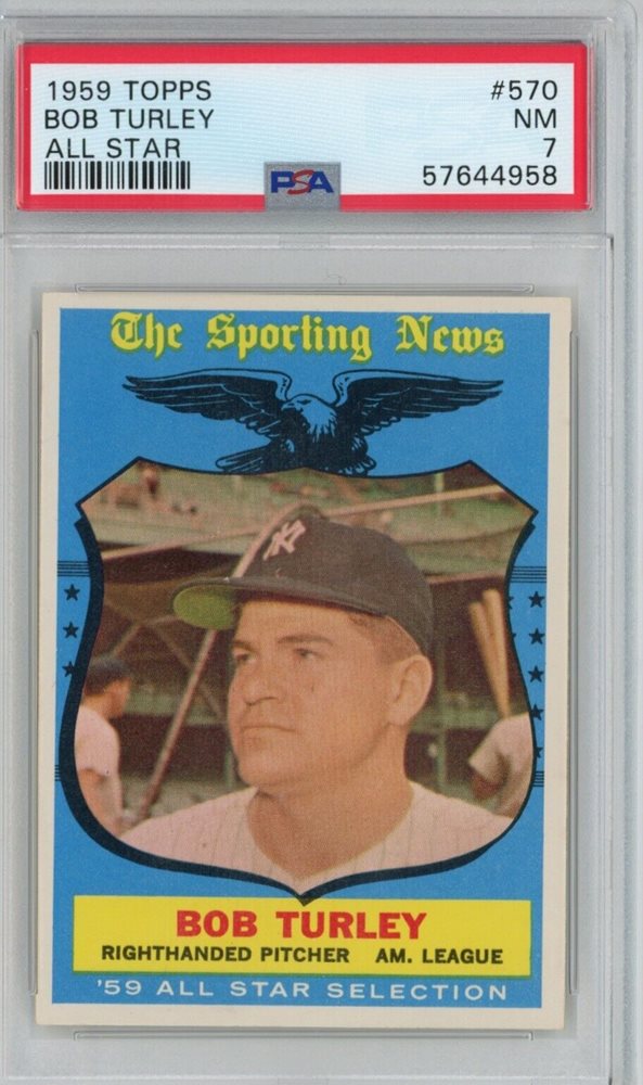 Auction Prices Realized Baseball Cards 1959 Topps Bob Turley